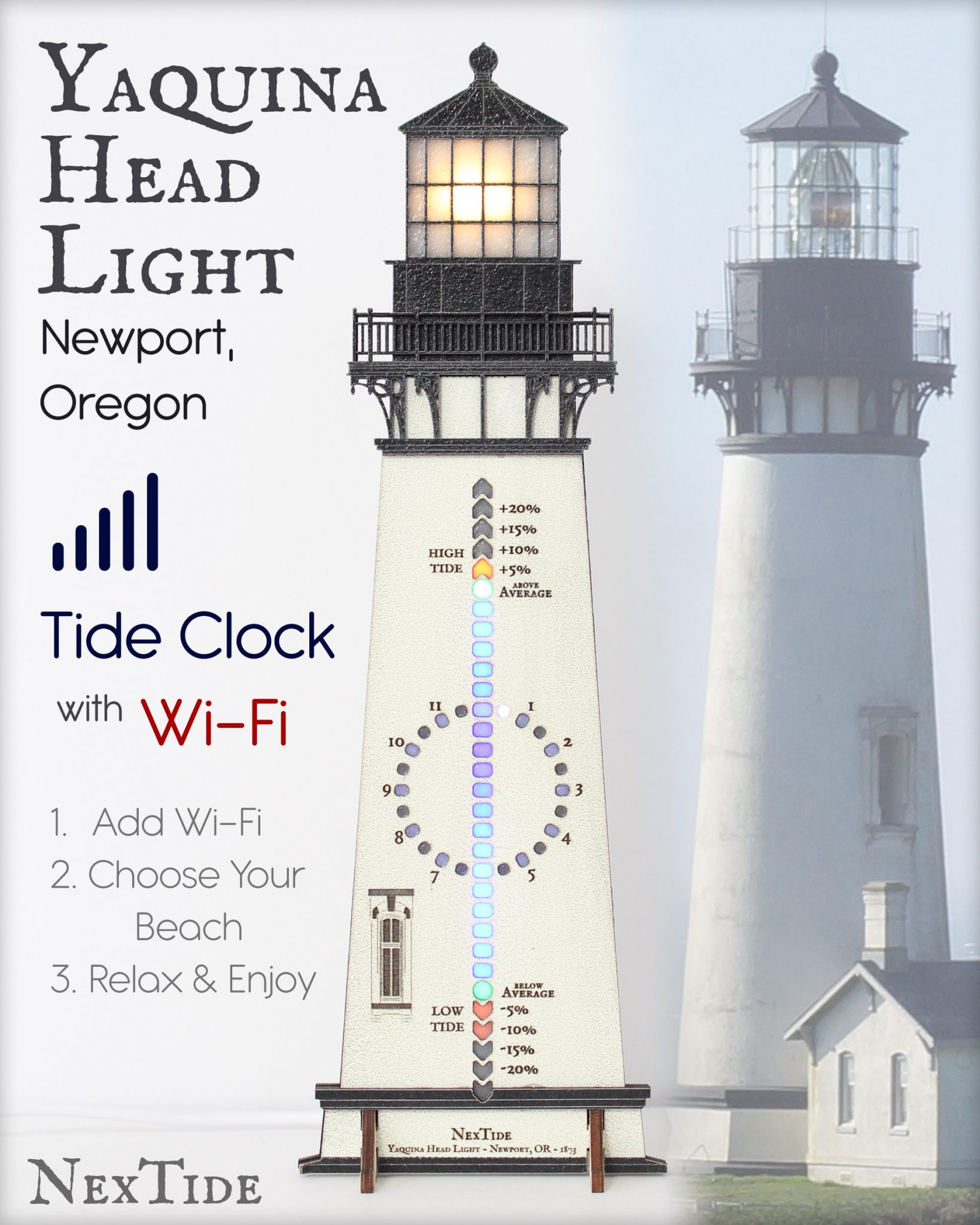 NexTide – Home of the Lighthouse Wi-Fi Tide Clock